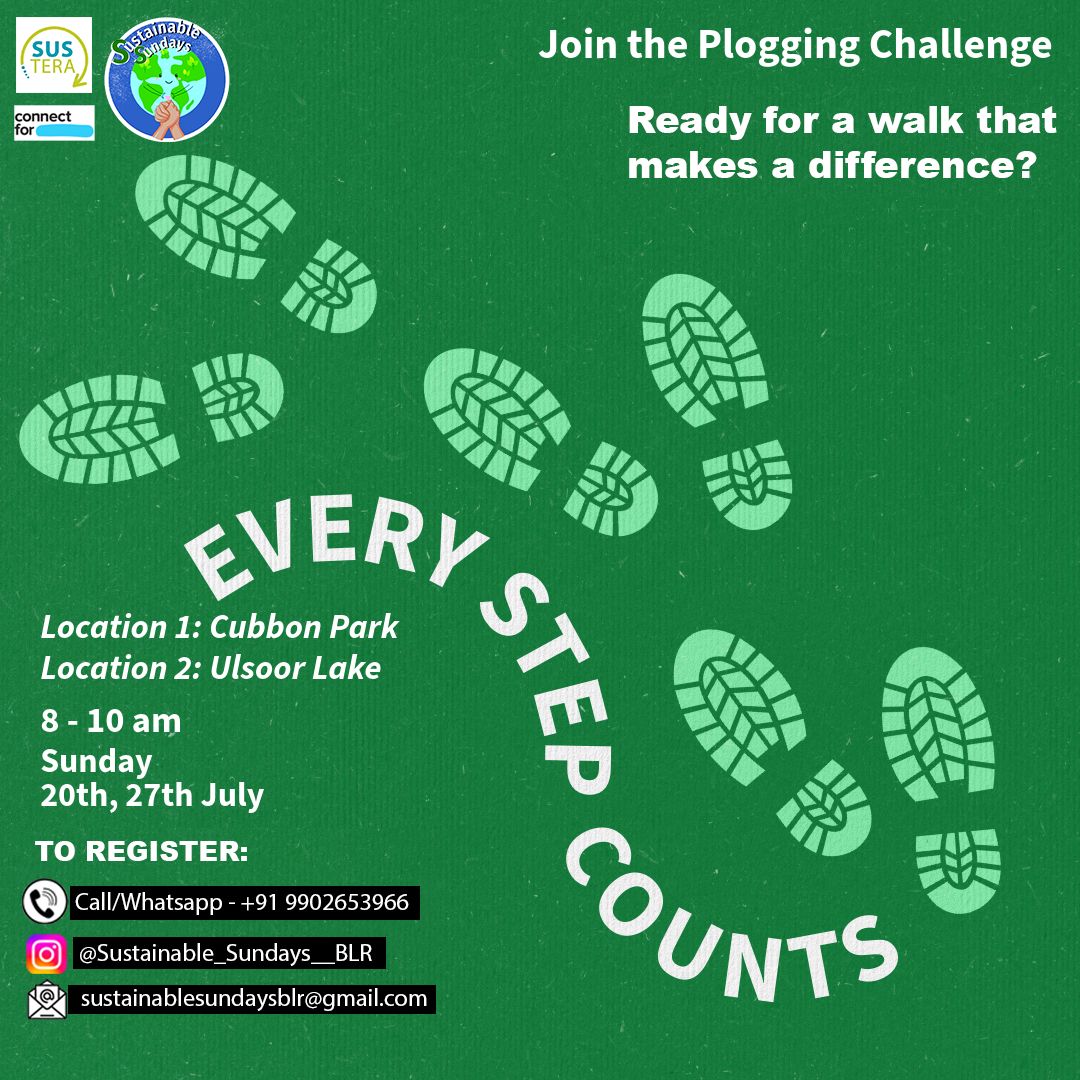 Sustainable Sundays - Ulsoor Lake, Plogging Challenge, 20 July'25
